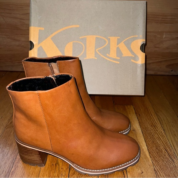 Kork-Ease | Shoes | Korks Tan Chandler Ankle Boots 75 Nwt | Poshmark